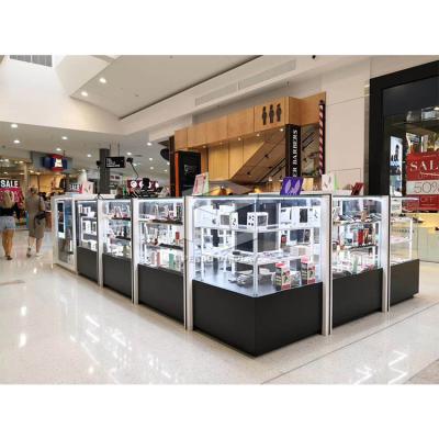 China T4 LED Mobile Phone Display Showcase 20mm MDF Polishing Painting for sale