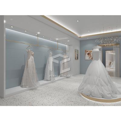 China CNC Bridal Store Display Stands For Garments Shop Decoration for sale