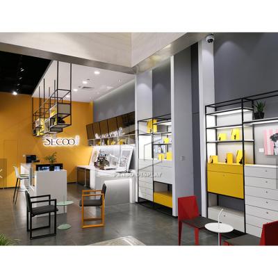 China 15mm Thick MDF Coffee Shop Display Electroplate Color Wood Veneer for sale
