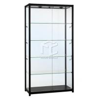 China 2000mm High Aluminum Display Showcase 8mm Tempered Glass Store Display Showcase for sale