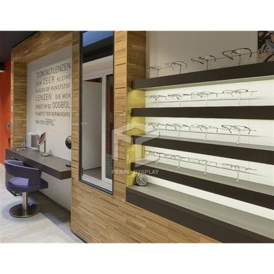 China EPE Foam Eyewear Optical Shop Display Cabinets 16mm MDF Free Standing Rack for sale