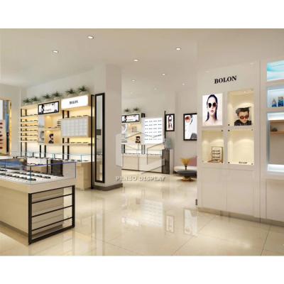 China OEM Retail Optical Shop Display Stand Floor 20mm Thick MDF for sale