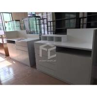China 1200*550mm Mobile Display Showcase MDF Veneer 950mm High for sale