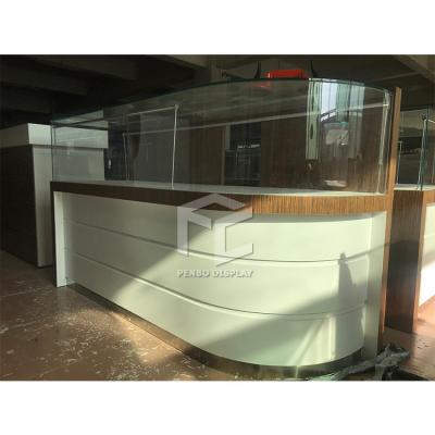 China MDF Approval Jewelry Display Showcase Led Lighting Jewelry Shop Counter for sale
