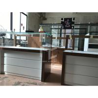 China 1200*550mm Mobile Display Showcase MDF Veneer 950mm High for sale
