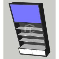 China 650*650mm Phone Display Cabinet Store 1100mm High Free Design for sale