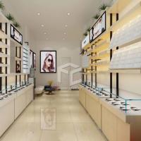 China ODM Sunglass Display Case Wall Cabinet With 8mm Thick Solid Wood for sale