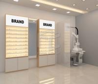China Metal Halide Optical Shop Display Cabinets For Sunglasses MDF Veneer for sale