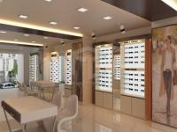 China 5mm Melamine Board Eye Glass Display Cabinet ODM Medium Density Fibreboard for sale