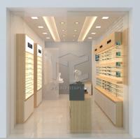 China Metal Halide Optical Shop Display Cabinets For Sunglasses MDF Veneer for sale