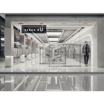 China Metal Clothing Shop Display Furniture Veneered Surface for sale