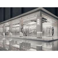 China Metal Clothing Shop Display Furniture Veneered Surface for sale