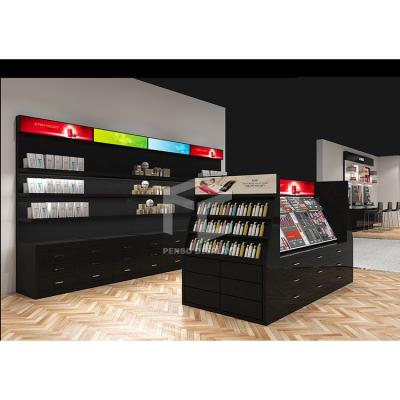 China ODM Skin Care Display 9mm Thick MDF Skincare Cabinet Powder Coated for sale