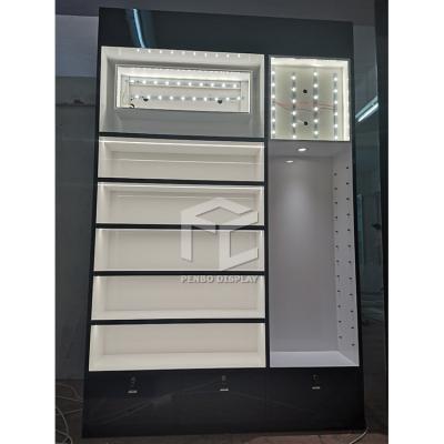 China 20mm MDF Skincare Display Shelves For Cosmetic Shop EPE Cotton Packaging for sale