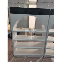 China 20mm MDF Skincare Display Shelves For Cosmetic Shop EPE Cotton Packaging for sale