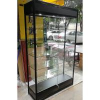 China Monomer Design Wall Mounted Glass Display Showcase 8mm Tempered Glass for sale