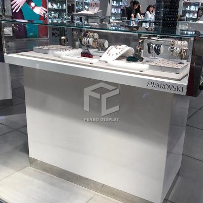 China 6500k LED Light Jewellery Shop Counter Showcase 1100*550*1150mm for sale
