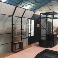China Acrylic Clothing Display Rack Garment Store Interior Display Furniture for sale
