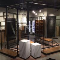 China Acrylic Clothing Display Rack Garment Store Interior Display Furniture for sale