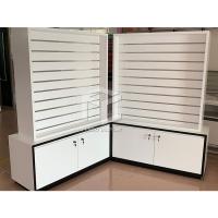 China OEM Mobile Phone Display Showcase MDF 16mm Thick Phone Store Decoration for sale