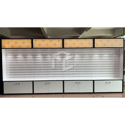 China 6pcs Wall Mobile Phone Display Showcase Counter With T4 LED Lighting for sale