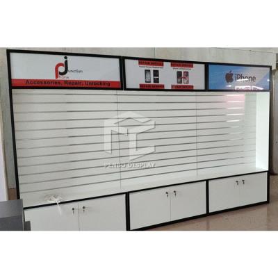 China OEM Glass Mobile Phone Display Showcase for sale