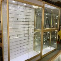 China 8mm Thick Tempered Glass Display Showcase Counter 1200mm Long for sale