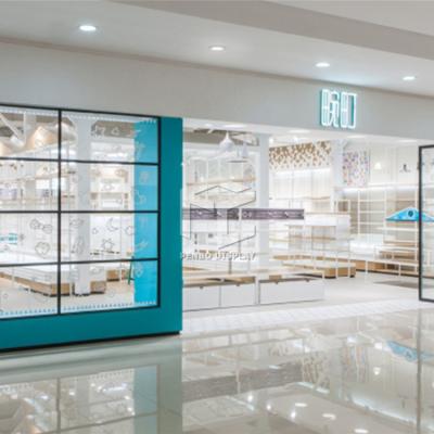 China White Kid Store Blue Polishing Garments Shop Display Racks ODM for sale