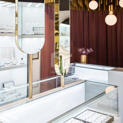 China T4 Led Light Dedicated Jewellery Store Showcase TUV Diamond Jewelers Display for sale