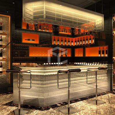 China Monomer Design Wine Display Cabinet 15mm Thick MDF Available for sale