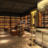 China Monomer Design Wine Display Cabinet 15mm Thick MDF Available for sale