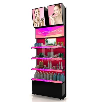 China 16mm MDF Free Standing Skin Care Display For Shop Monomer Design for sale