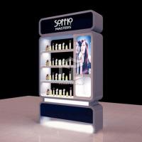 China Monomer Design Cosmetic Shop Display 20mm MDF Stand Skin Care Stand for sale