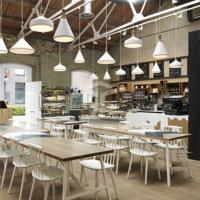 China 20mm Thick MDF Coffee Shop Display Counter Fire Retardant for sale