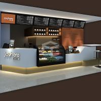 China OEM Modern Tea Shop Kiosk T4 Light Finished Laminate Surface for sale