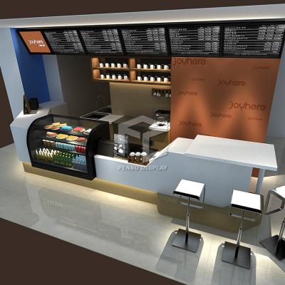 China OEM Modern Tea Shop Kiosk T4 Light Finished Laminate Surface for sale