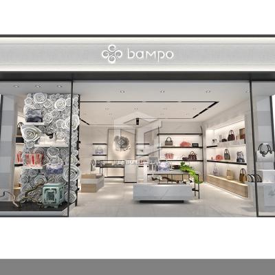 China T5 LED Light Bag Display Rack For Shop OEM Baking Painting for sale