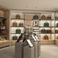 China CNC Processing Bag Display Stand For Shop 15mm Thick MDF Handbag Display Stand for sale