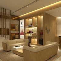 China T4 LED Boutique Bag Store Display Showcase 8mm Tempered Glass for sale
