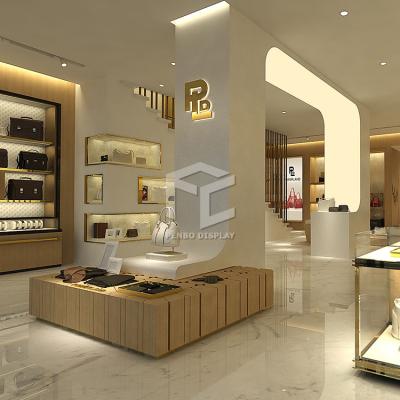 China EPE Foam Packaging Bag Display Shelf For Store Design ODM Spray Painted for sale