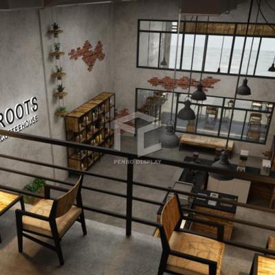 China 3mm MDF Coffee Shop Display EPE Cotton Packaging Coffee Shop Kiosk for sale