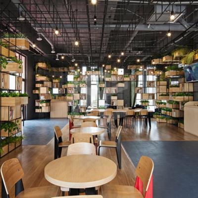 China White Fireproof 5mm MDF Coffee Shop Display OEM Equipped With LED Light for sale