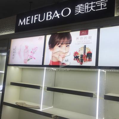 China T4 LED Lighting Cosmetic Store Display Cabinet 5mm Thick MDF for sale