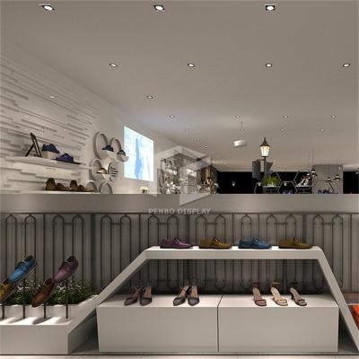 China OEM Commercial Shoe Display Racks For Shop 2mm Thick MDF for sale