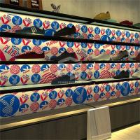 China ODM 3D Print Shoes Store Display Design 16mm MDF Shoes Display Rack for sale