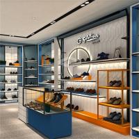China OEM Shoe Display Racks CNC Processing Plywood Footwear Display Stand For Shop for sale