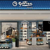 China T4 LED Shoes Display Stand For Shop ODM Blue White Color for sale