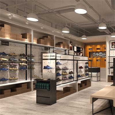 China T5 LEDShoe Store Display Furniture Powder Coating  Monomer Design for sale