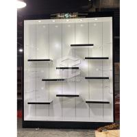 China 16mm Thick MDF Wig Wall Display OEM Full Lace For Barber Stations for sale
