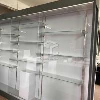 China EPE Foam Packaging Museum Display Cabinet 10mm Thick Tempered Glass for sale